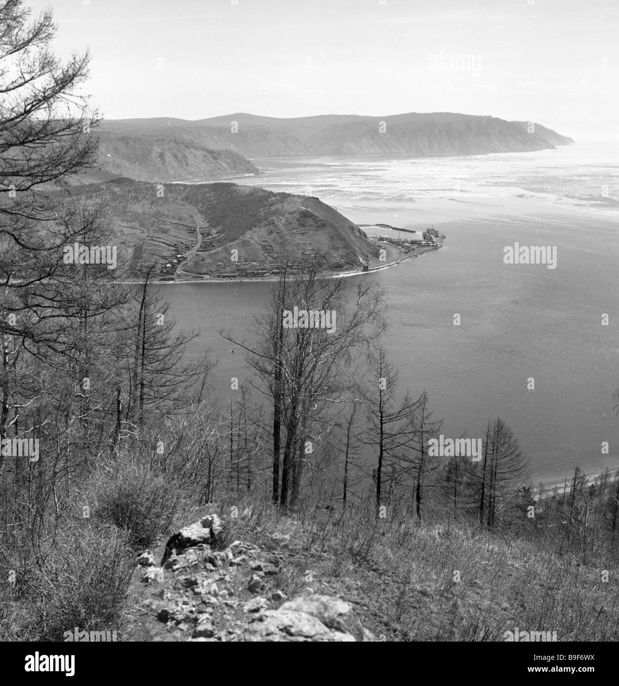 View of Lake Baikal from the Chersky Peak Stock Photo - Alamy