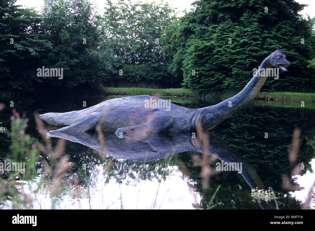 Model of the Loch Ness monster, by Loch Ness, Scotland, UK Stock Photo ...