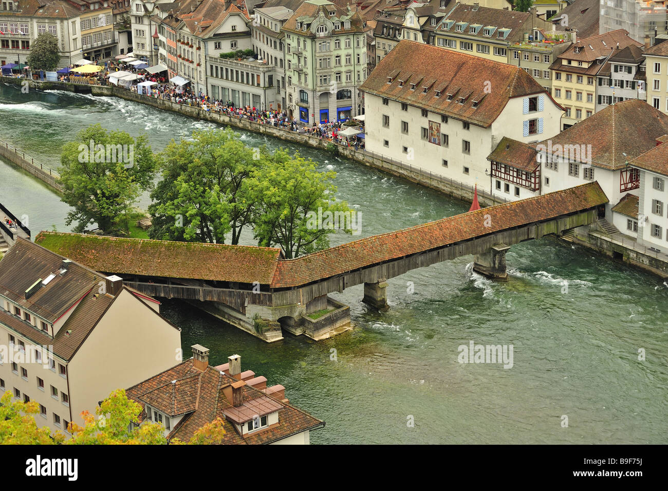 The Spreuerbrucke (Mill Bridge) in Lucerne Stock Photo - Alamy