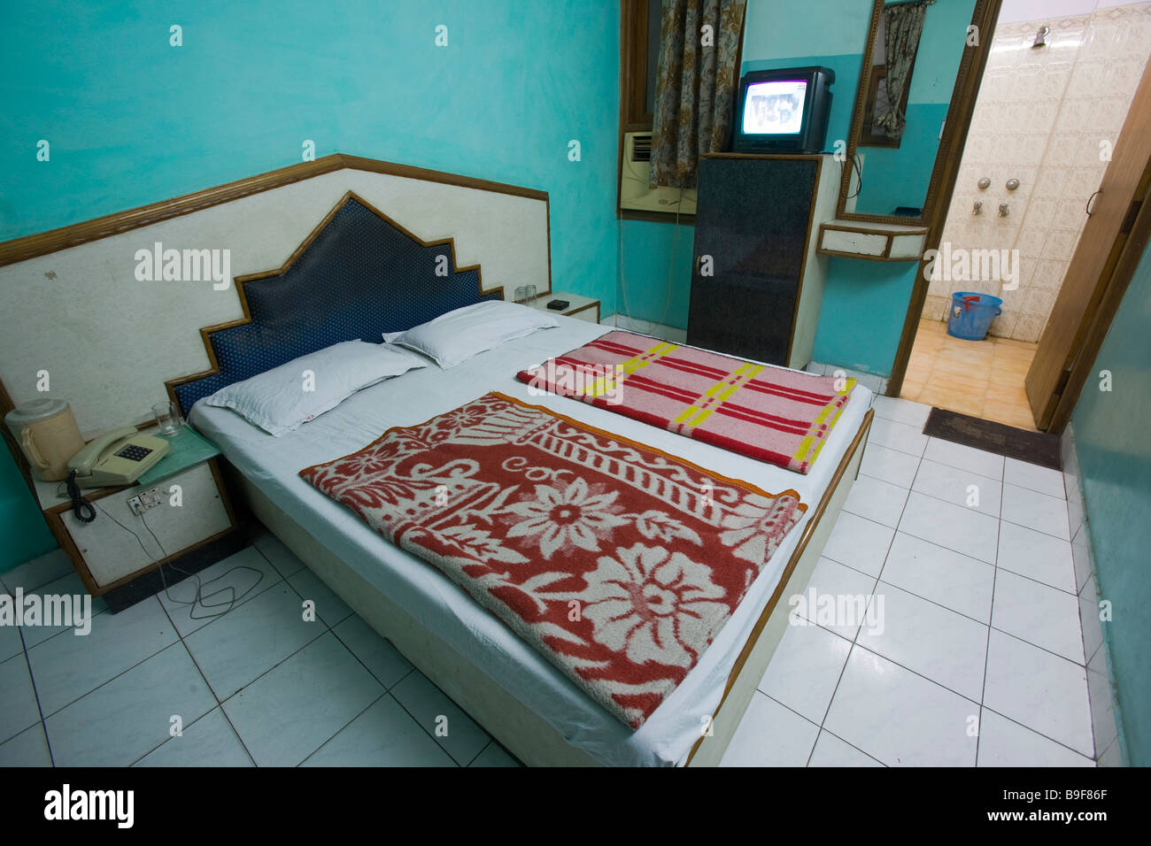 India Delhi Cheap hotel Stock Photo - Alamy