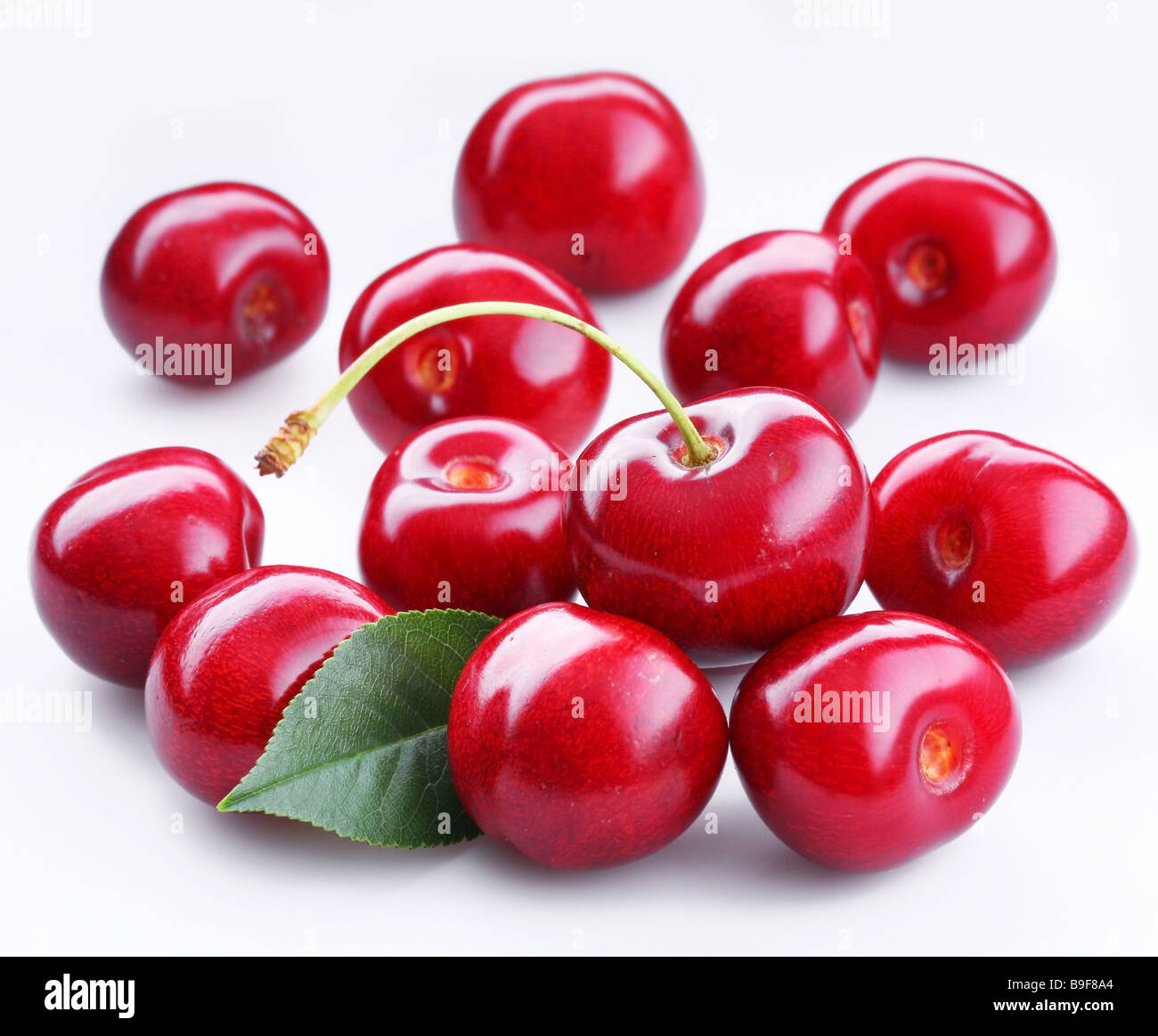 Cherry object on a white background Stock Photo - Alamy