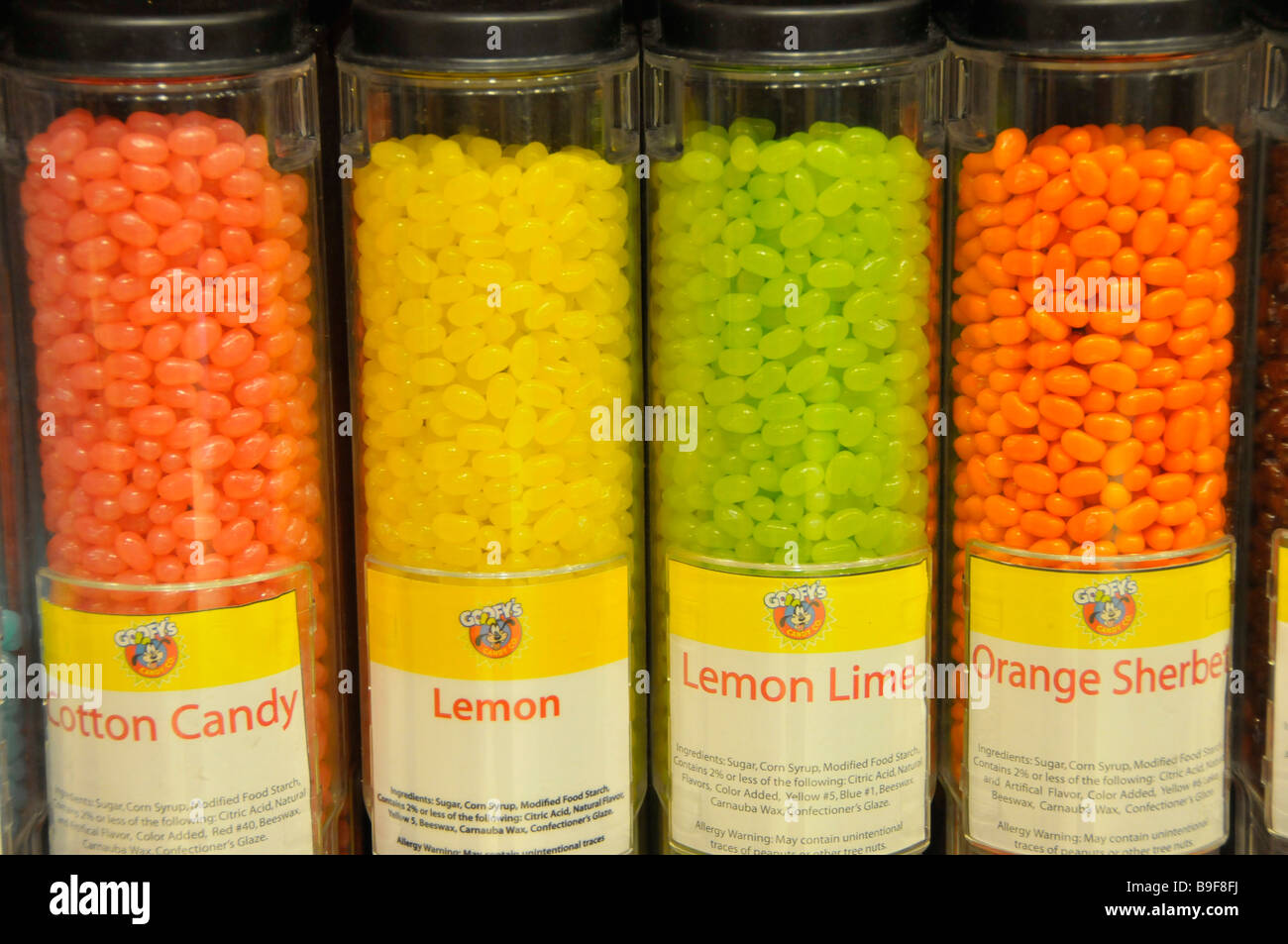 Colorful Candy Display in Goofy s Candy Shop Downtown Disney Orlando ...