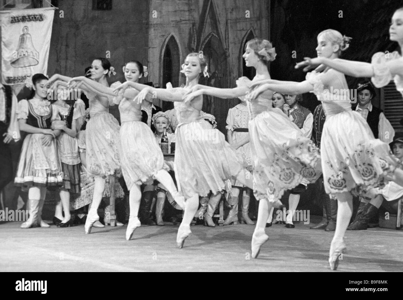 Perm Ballet School students perform Leo Delibes Coppelia Stock Photo ...