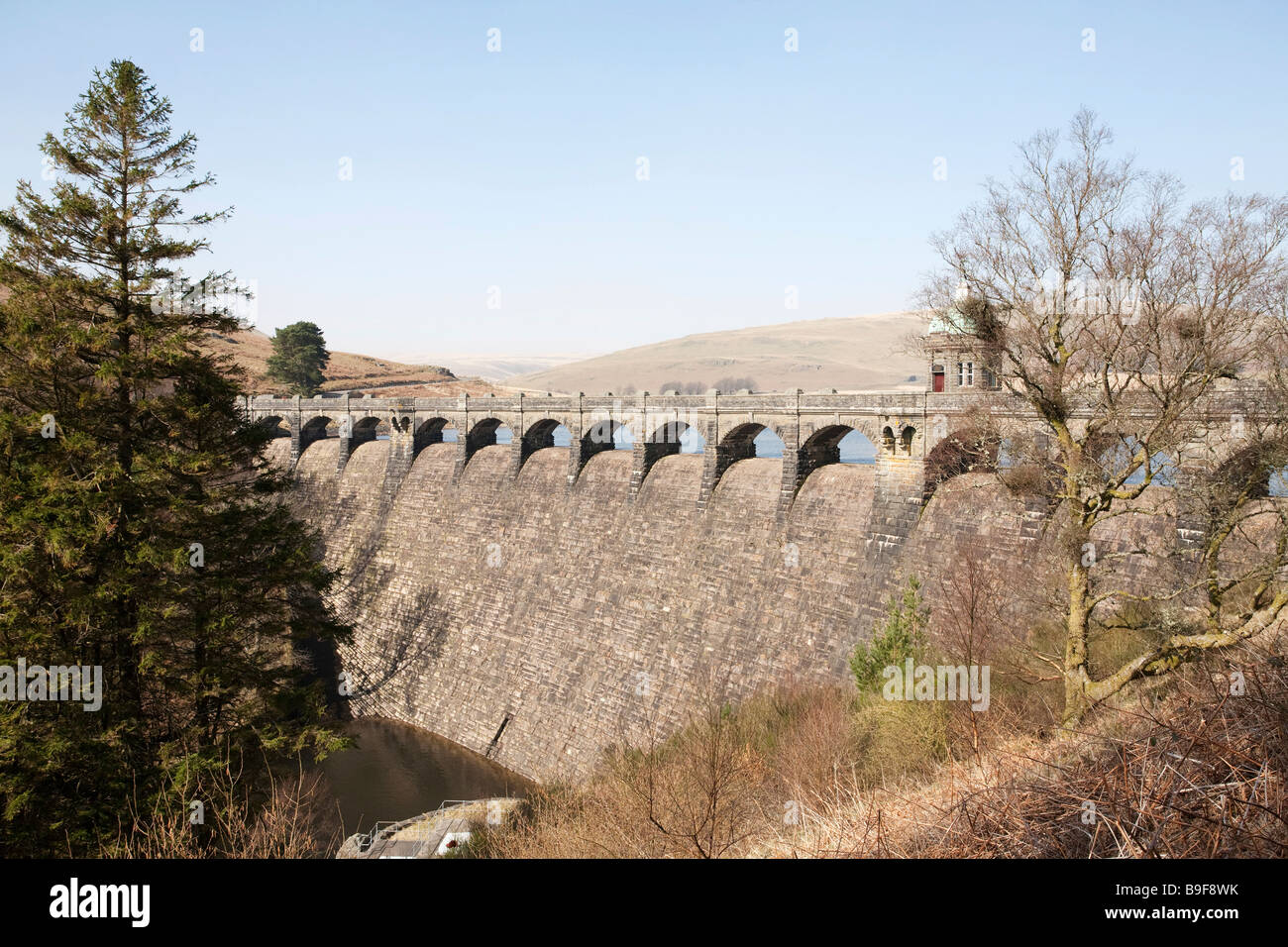 Craig Goch dam in the Elan Valley in Wales Stock Photo - Alamy