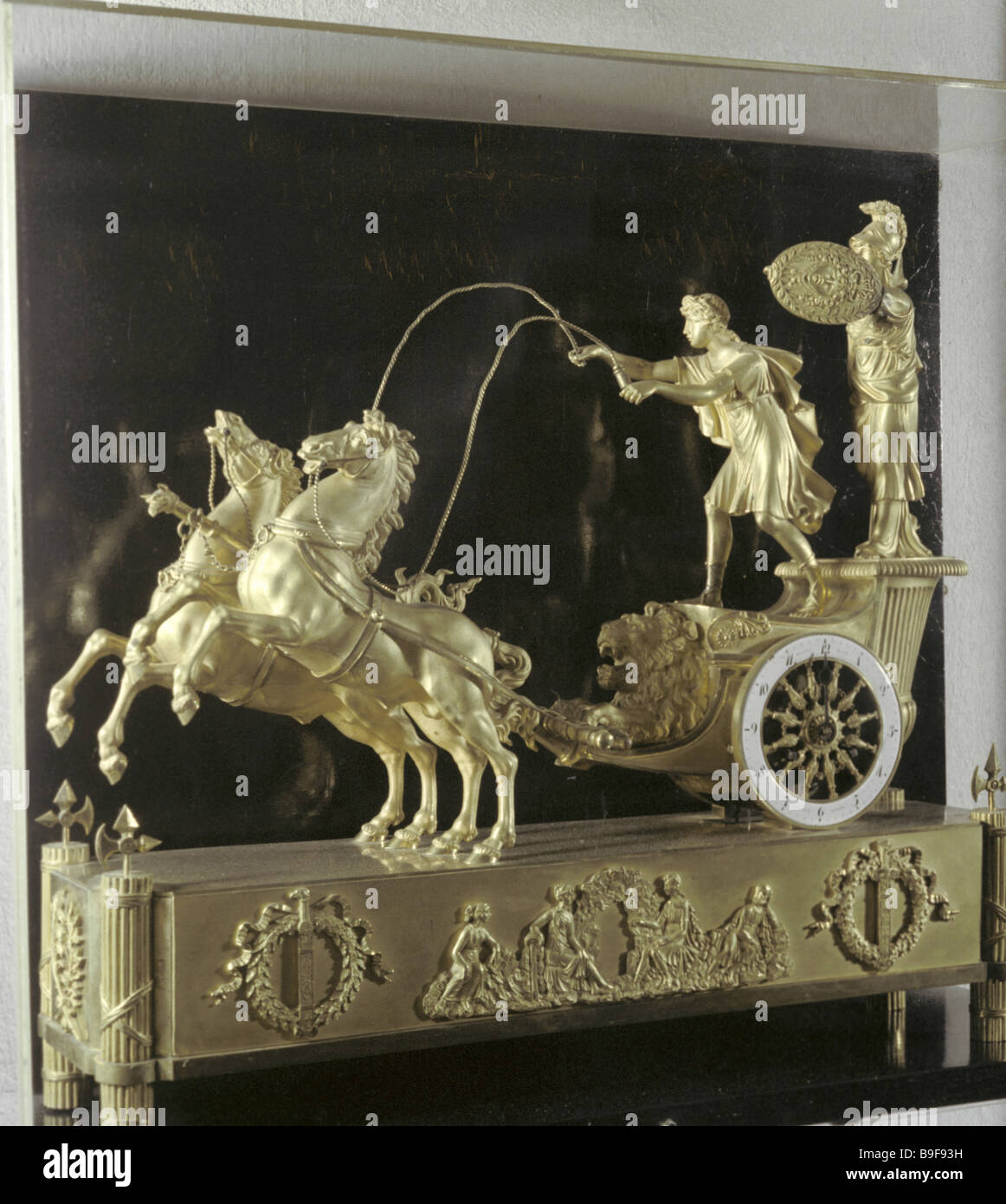 A mantel clock from the estate of composer Mikhail Glinka at ...