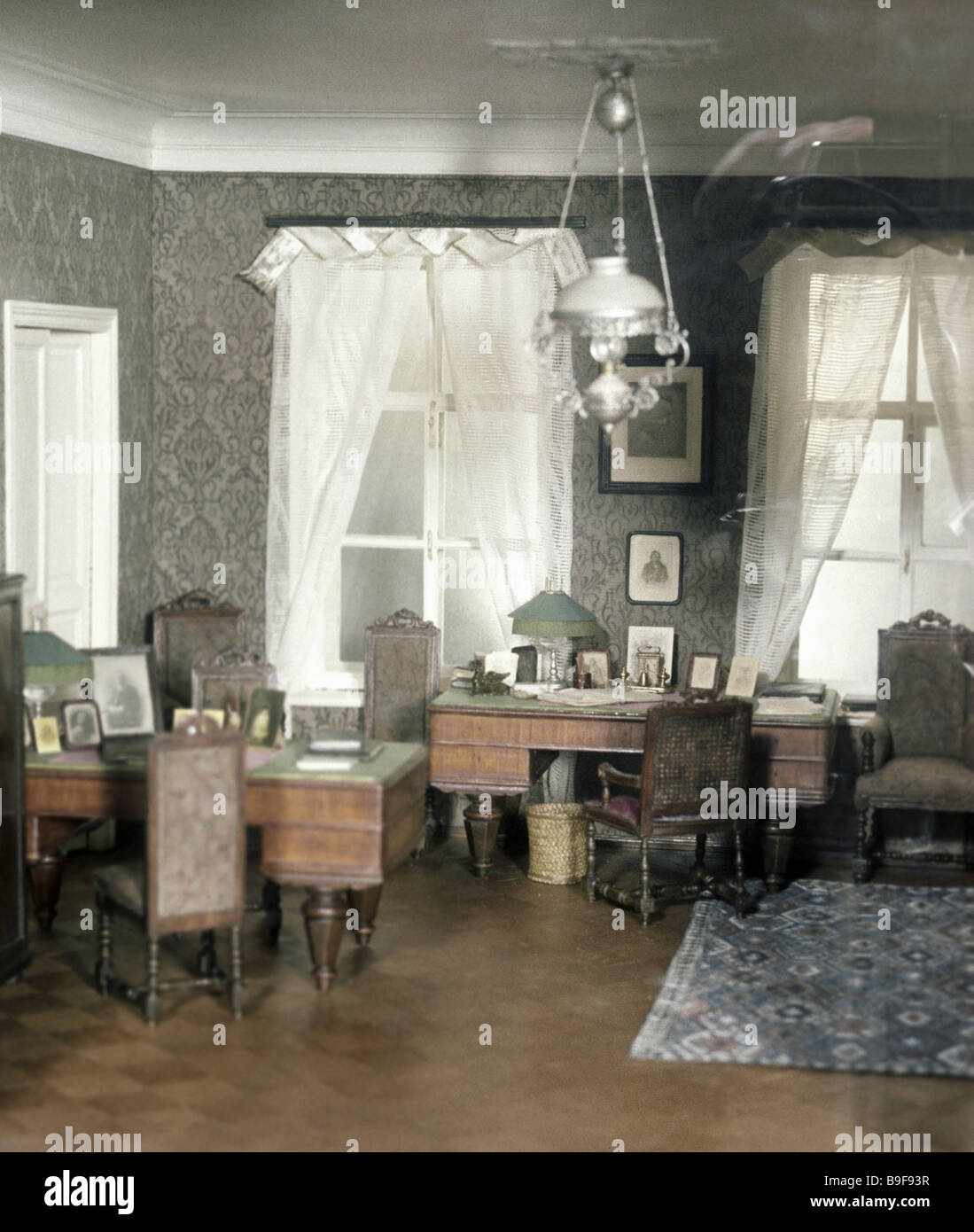 A replica of the furnished apartment of the composer Nikolai Rimsky ...