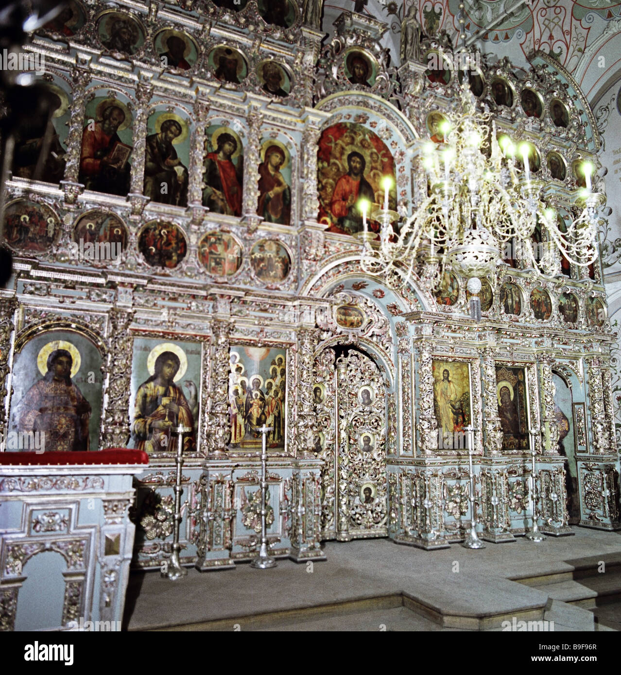 Iconostasis of the Resurrection Church The early 18th century Stock ...