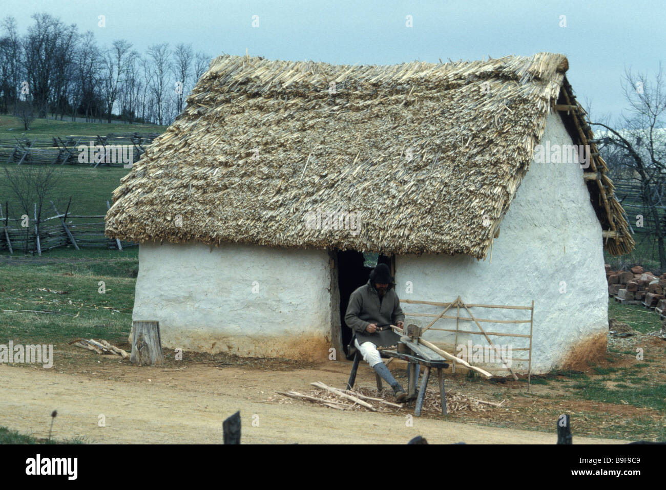 English Squatter's cabin Stock Photo - Alamy