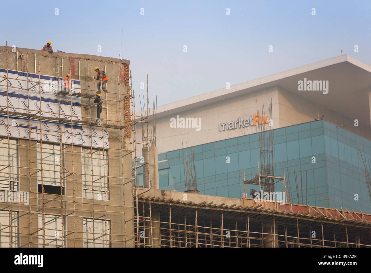 India Gurgaon Tech center 50km from Delhi Working progress building ...