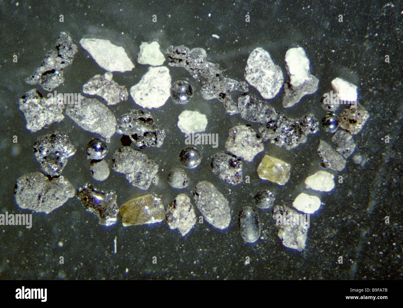 Particles of lunar rock regolith Stock Photo - Alamy