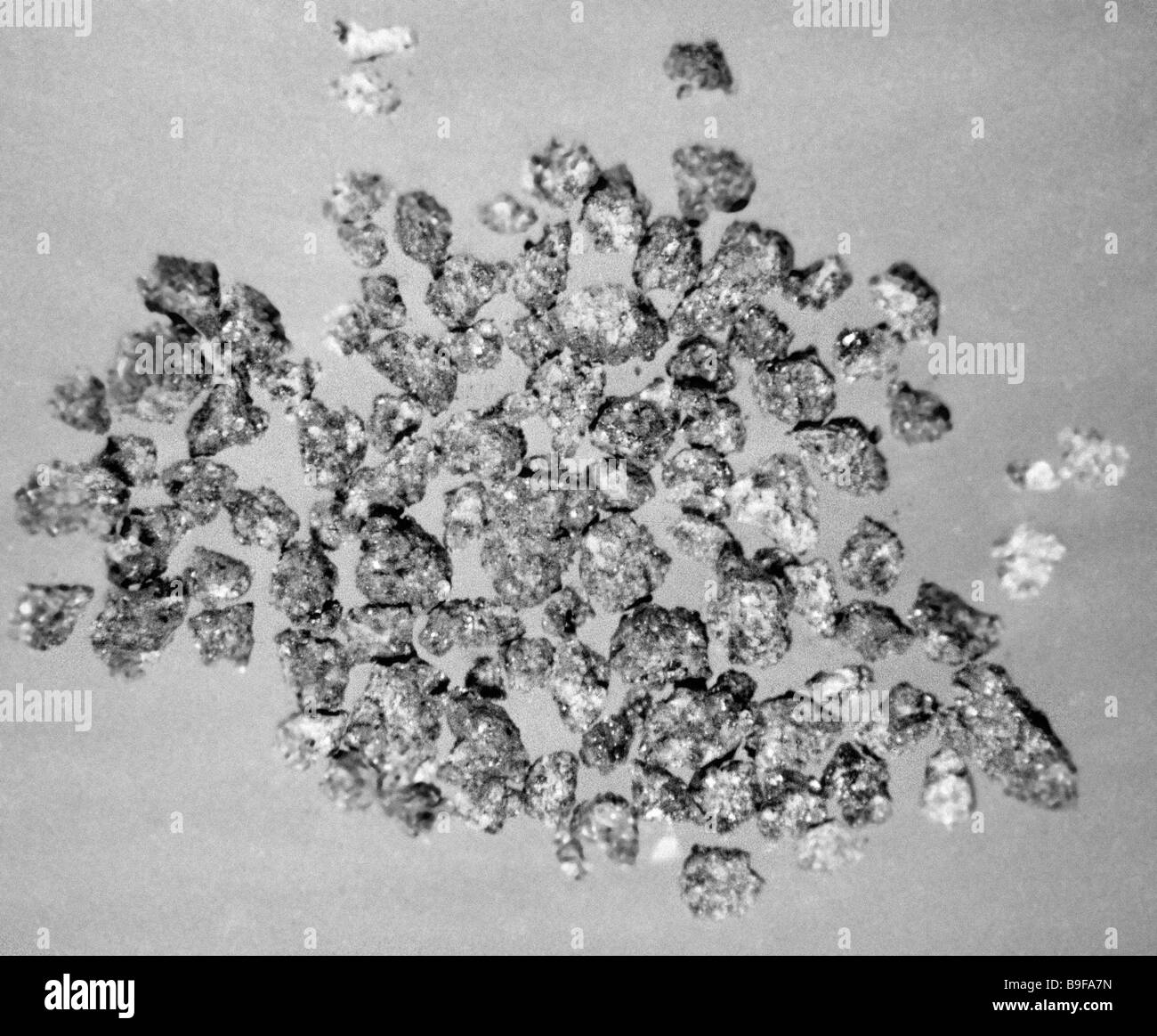 Particles of lunar rock regolith Stock Photo - Alamy