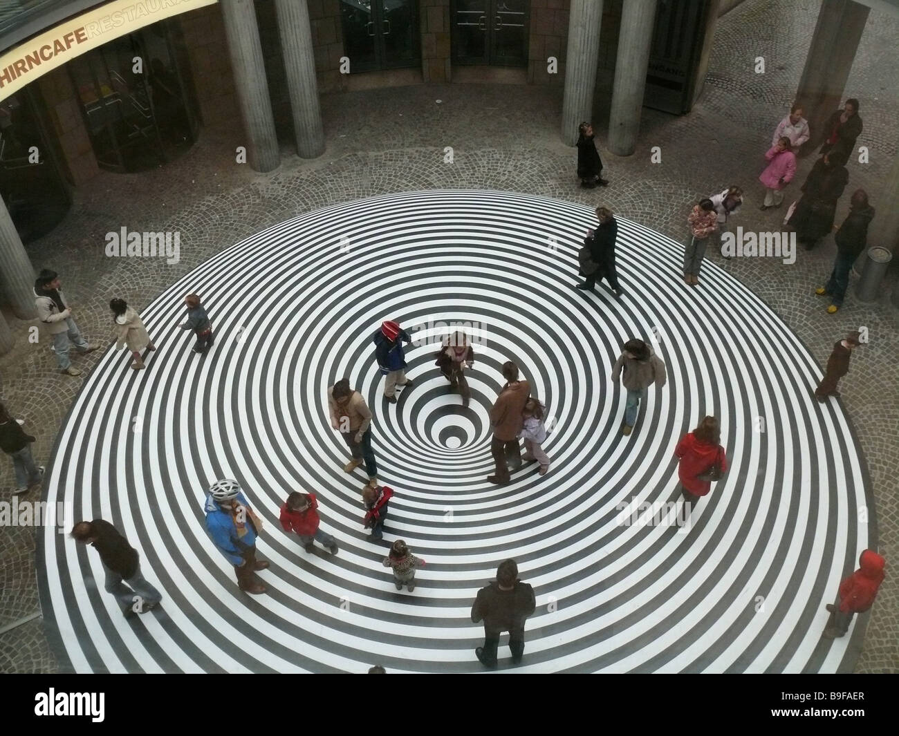Germany Schirn art gallery Frankfurt rotunda artwork "Spazio ad ...