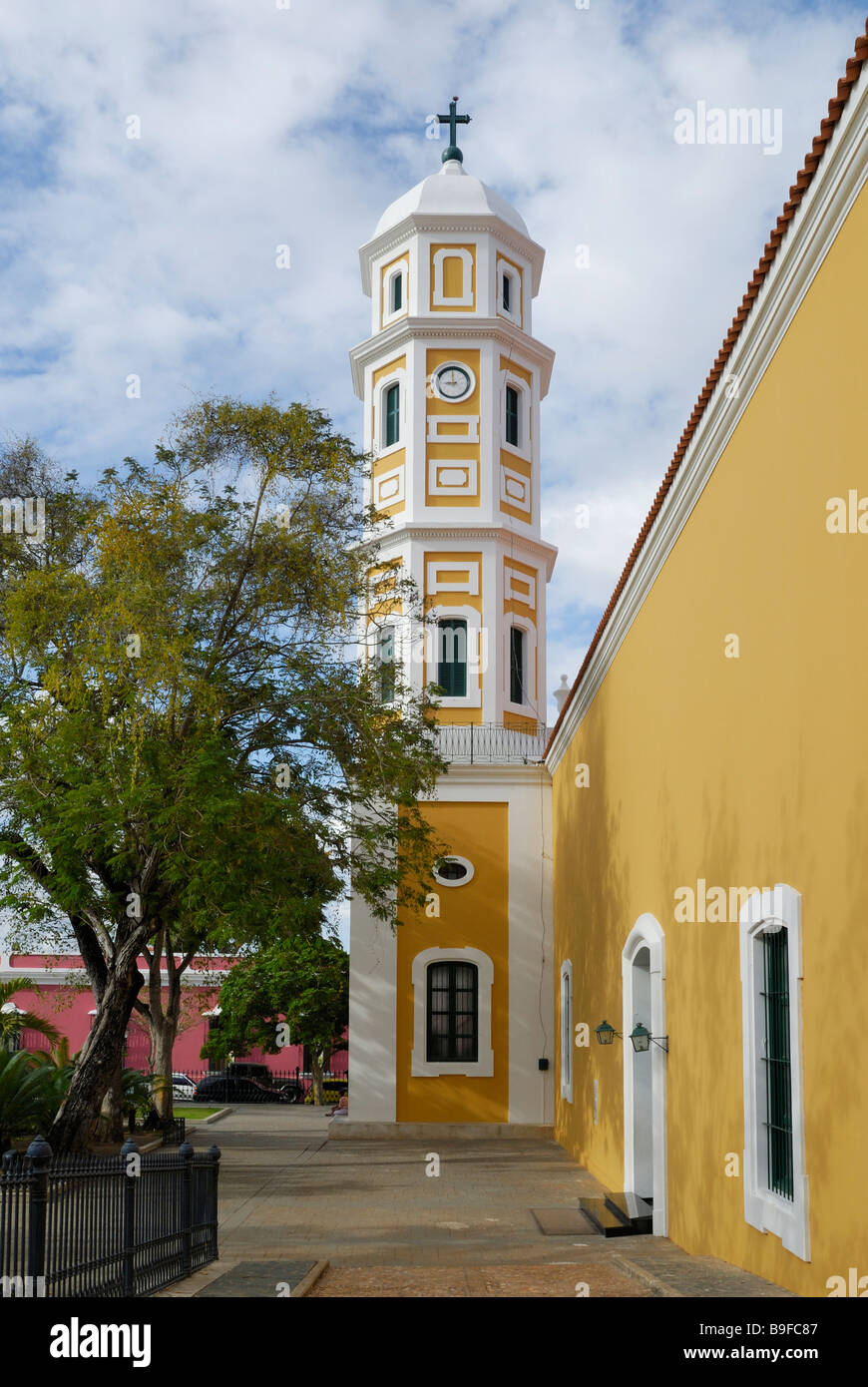 Facade of church, Ciudad Bolivar, Bolivar State, Venezuela Stock Photo ...