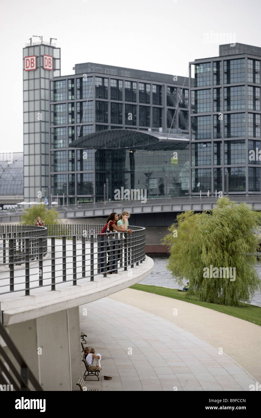 Germany Berlin main train station Architecture railway line railway ...