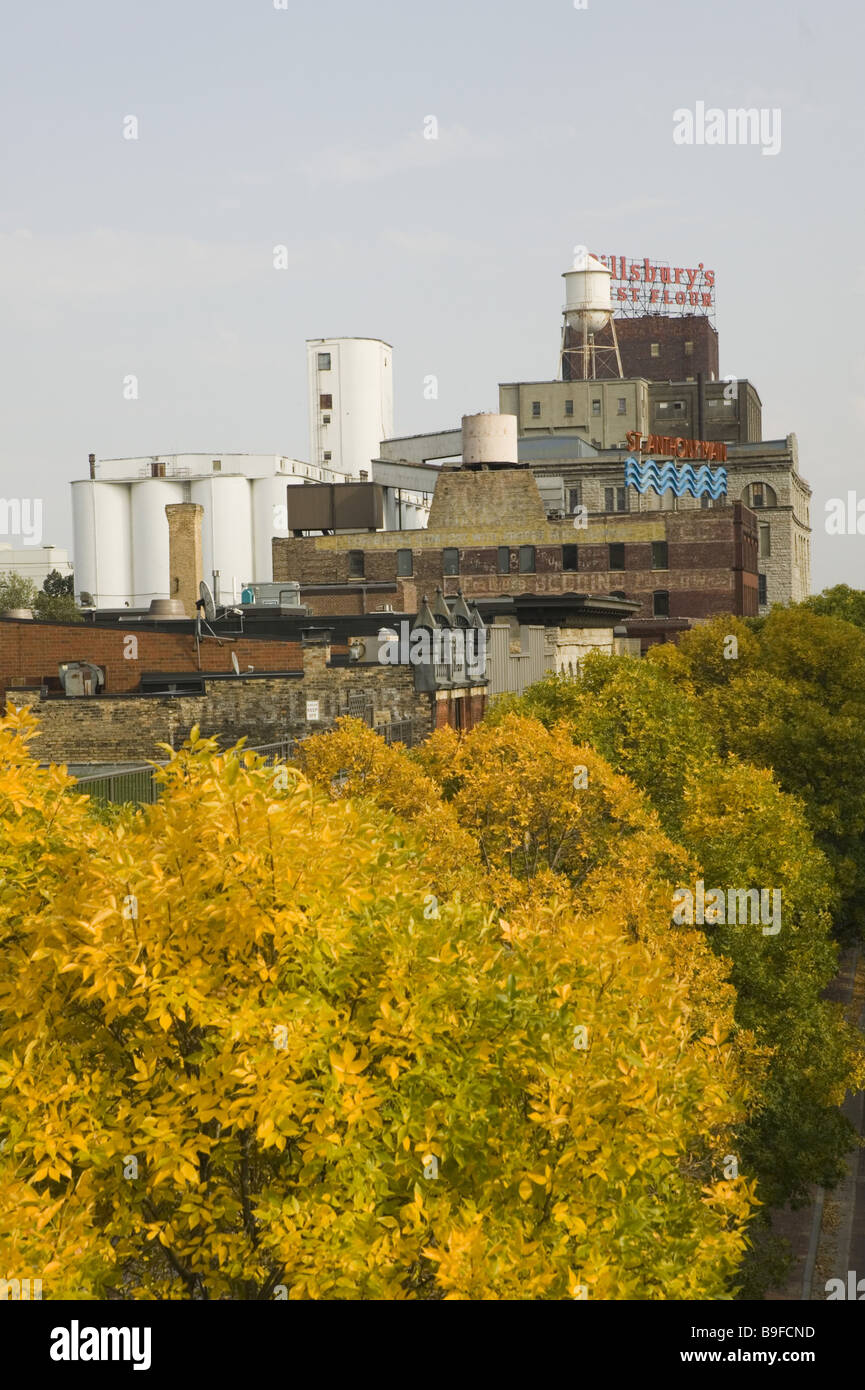 usa Minnesota Minneapolis mill-museum old flour-factory autumn Old ...