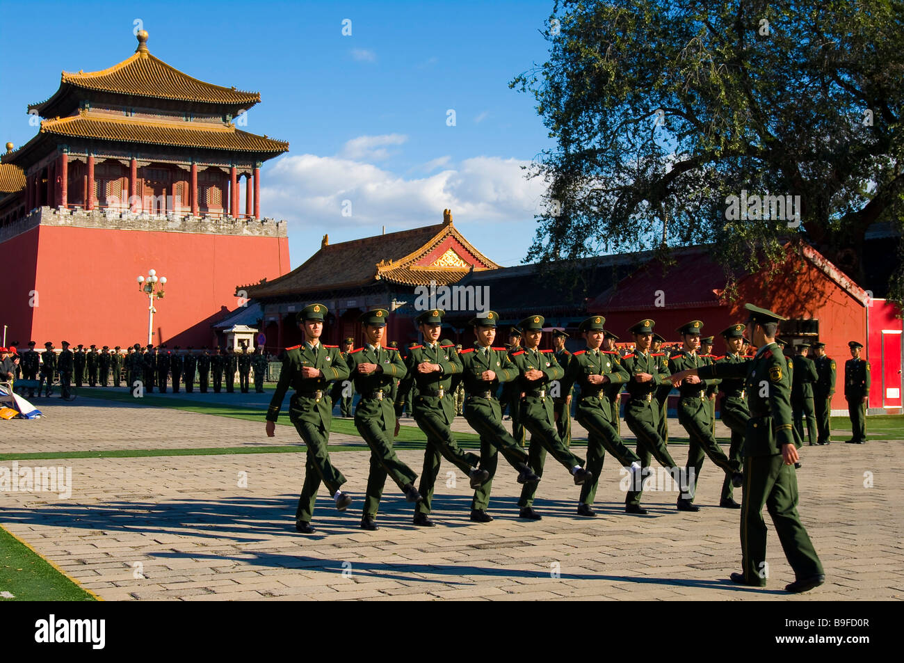 Red Army marching, Forbidden City, Beijing, China Stock Photo - Alamy