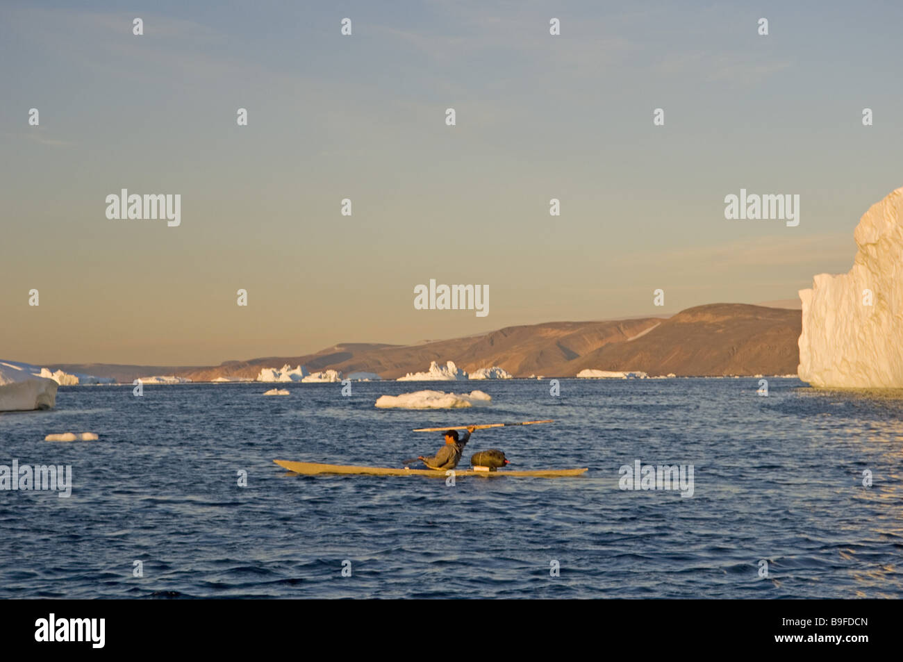 Greenland Qaanaaq Eissee Inuit boat harpoon hunt traditional Avanersuaq ...