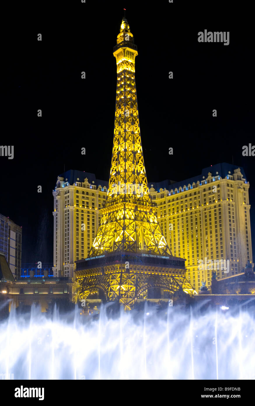 Tower lit up in front of hotel hi-res stock photography and images - Alamy