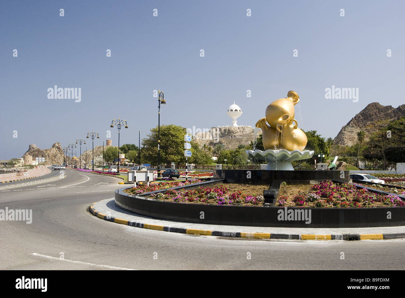 Oman Muscat Al Ryam park water-game street scenery sultanate city ...