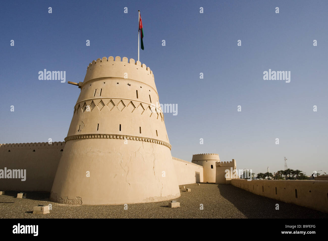 United Arabic emirates Buraimi fort Al-Khandak detail sheikdom oasis ...