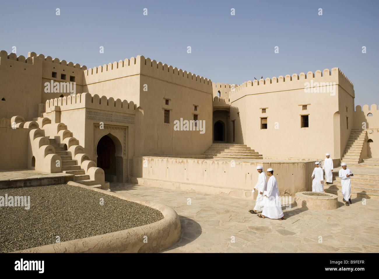 United Arabic emirates Buraimi fort Al-Khandak detail men sheikdom ...