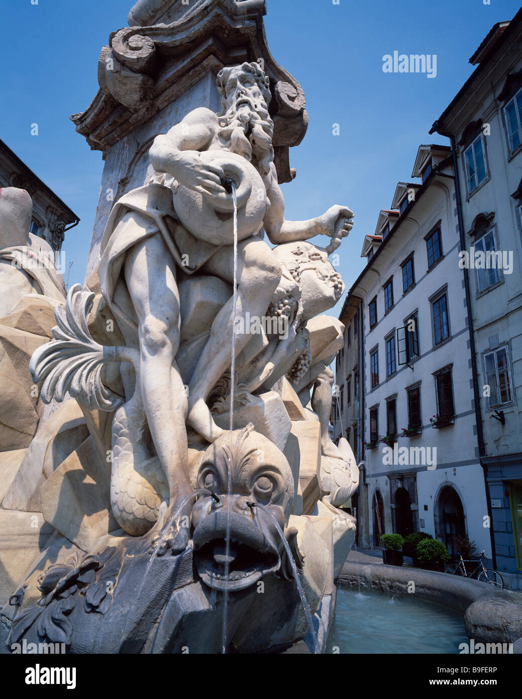 The Robba Fountain, Mestni Trg, Ljubljana, Slovenia Stock Photo - Alamy