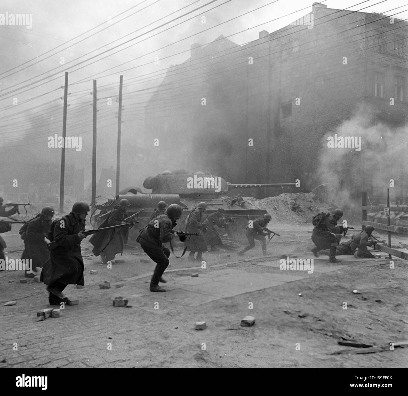 Scene fighting at the approaches to Berlin from Yury Ozerov s movie ...