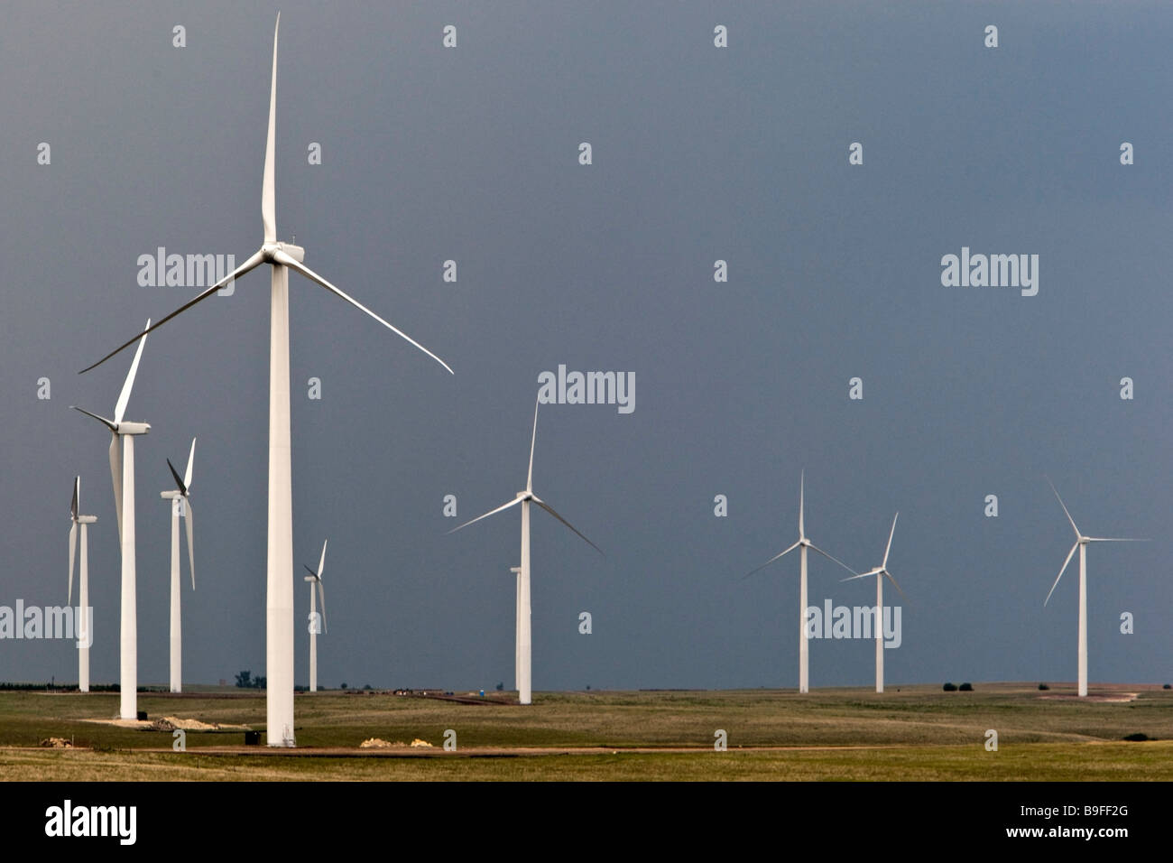 Wind farm Kansas USA Stock Photo - Alamy