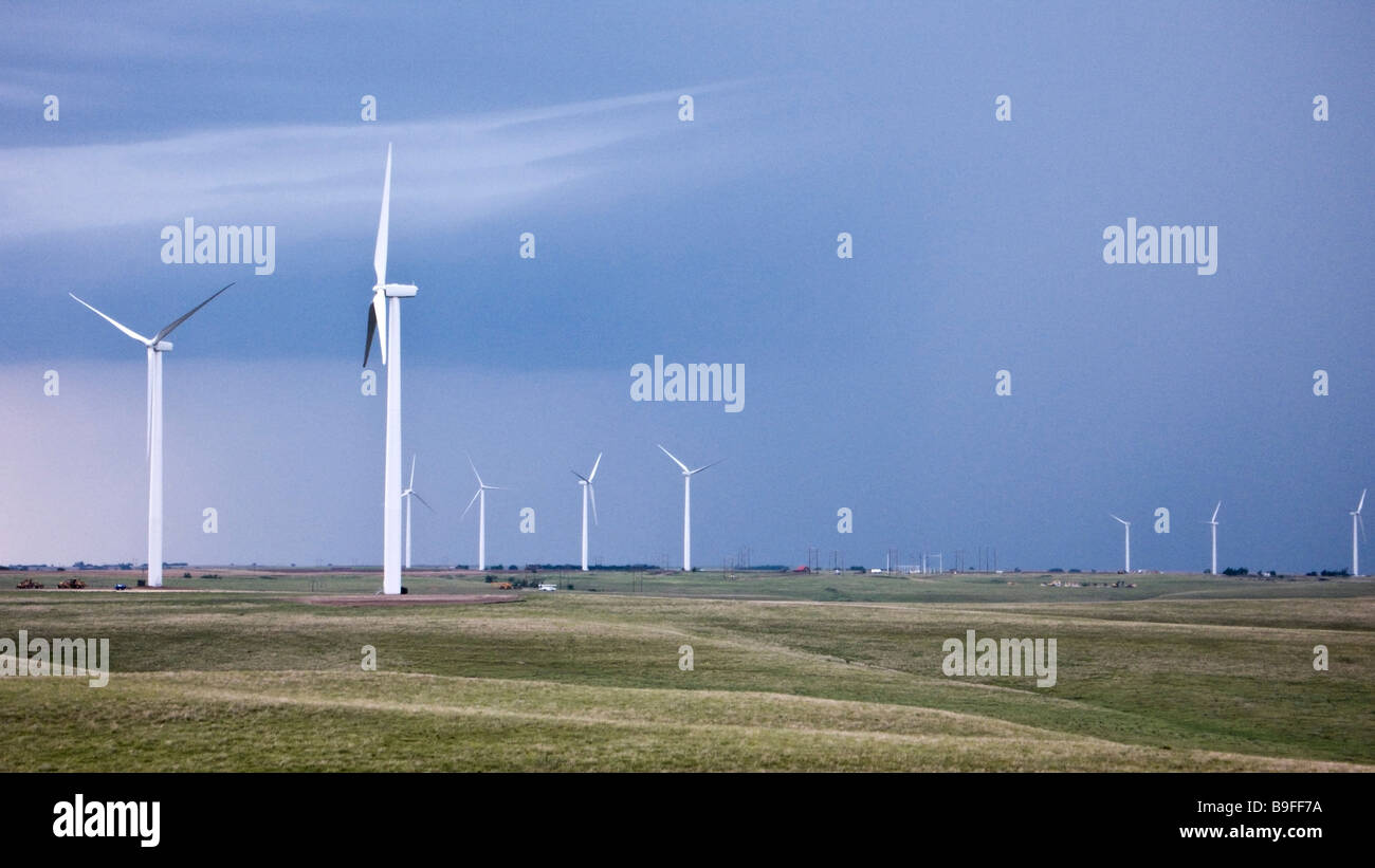 Wind farm Kansas USA Stock Photo - Alamy