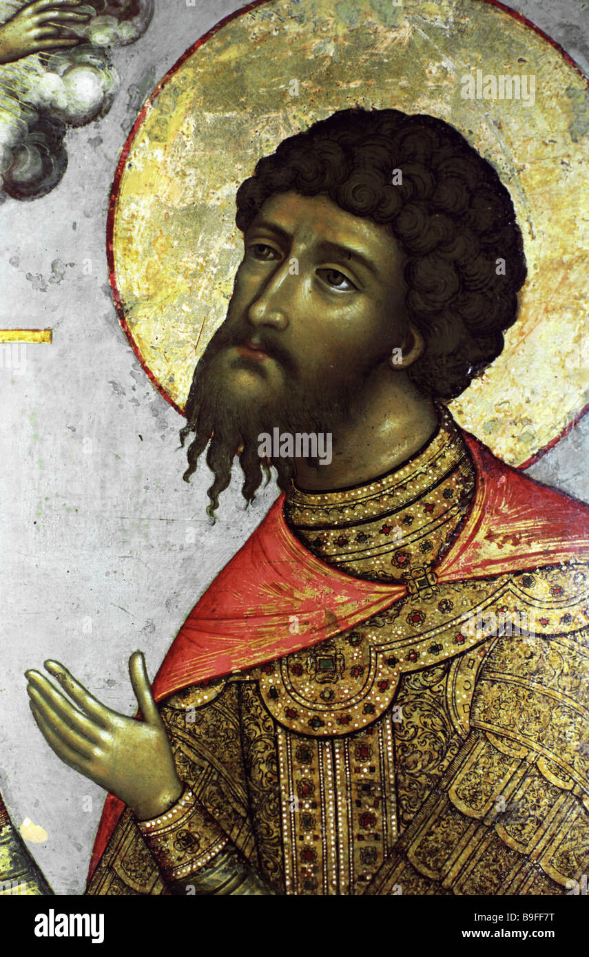 St Theodore Stratilates Icon 17th century Archangel Cathedral Kremlin ...