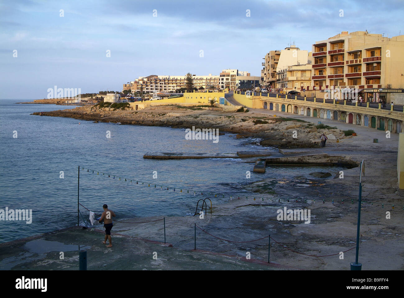 Malta St. Paul's Bay Bugibba Stock Photo - Alamy