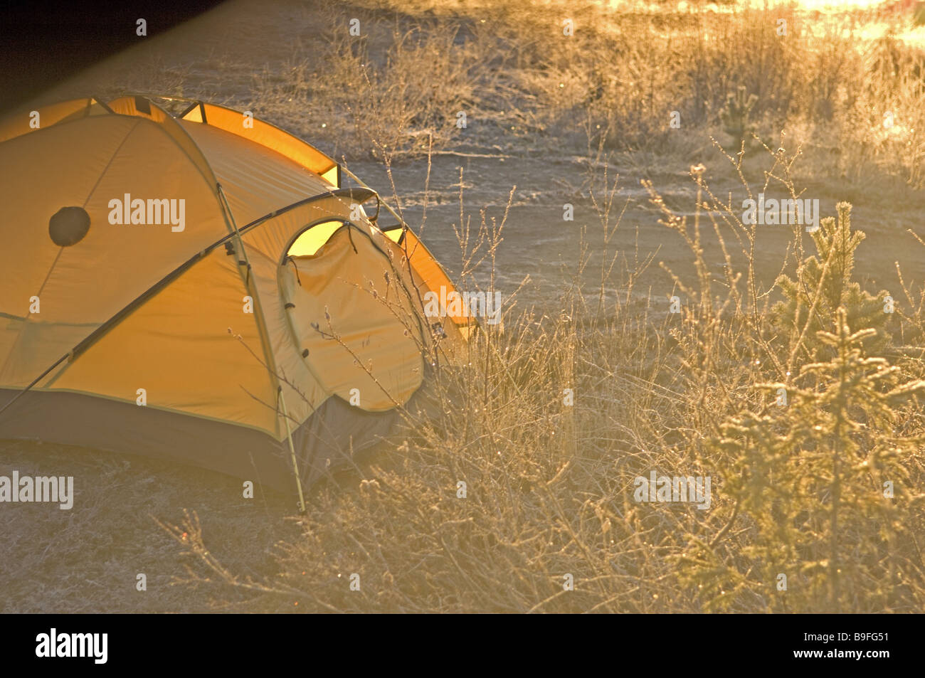 Tent sunshine outside detail Stock Photo - Alamy