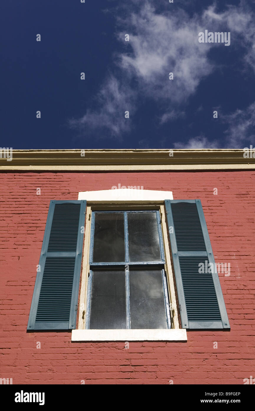 usa Missouri St Charles house-facade windows detail America broached ...