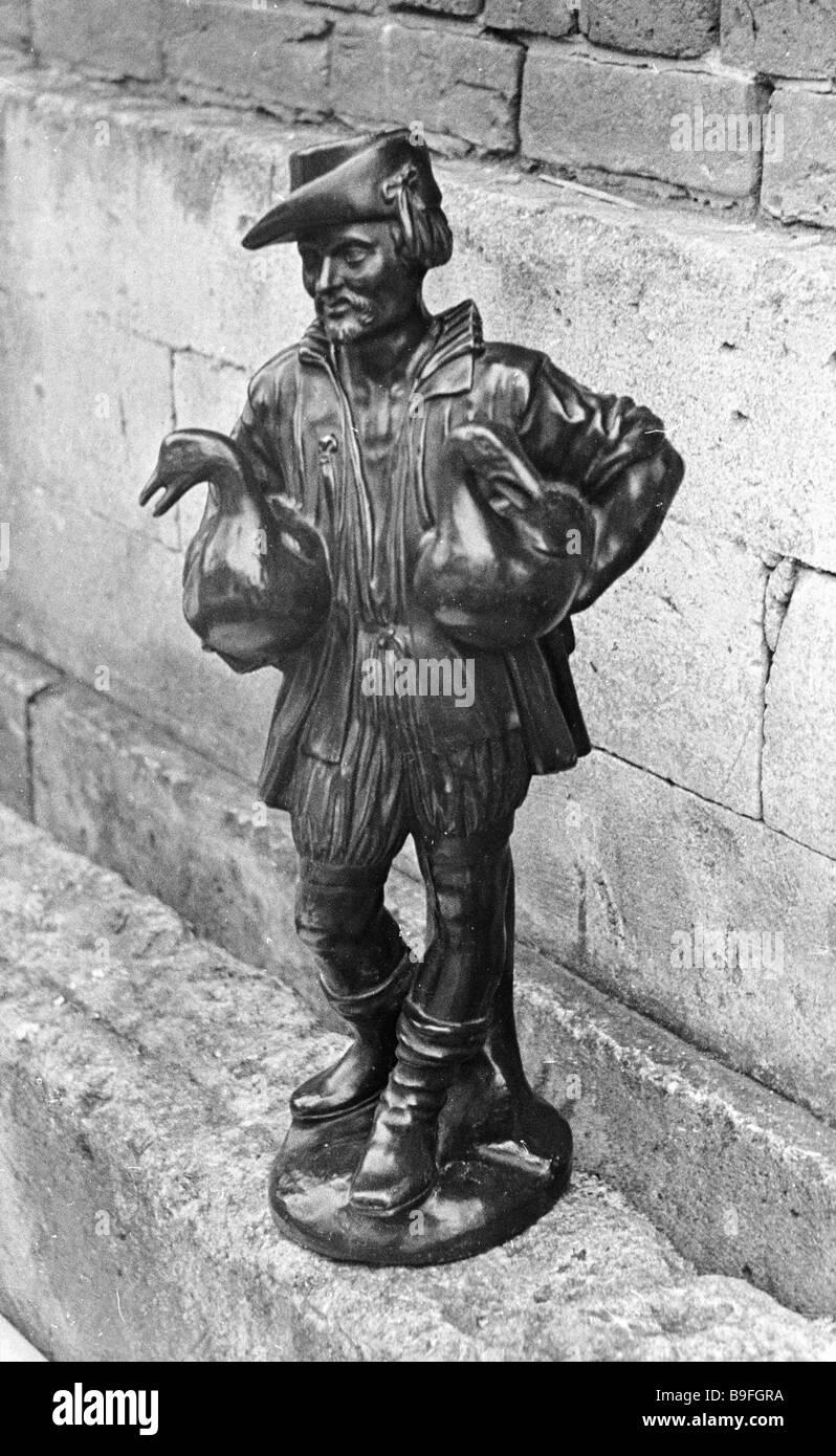 The burgher with geese statuette cast in Berlin in the 19th century ...