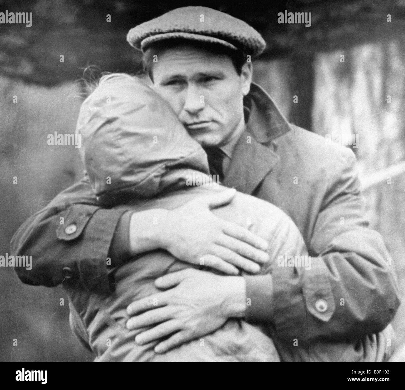 Actor Vasily Shukshin in Sergei Gerasimov s U Ozera At the Lake Stock ...
