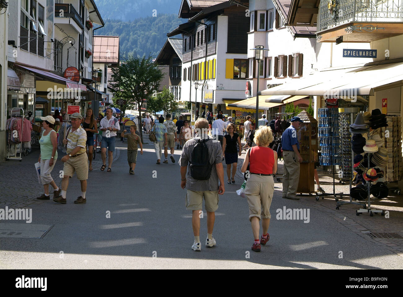 Germany Oberallgäu Oberstdorf place-center tourists Allgaeu Allgaeuer ...