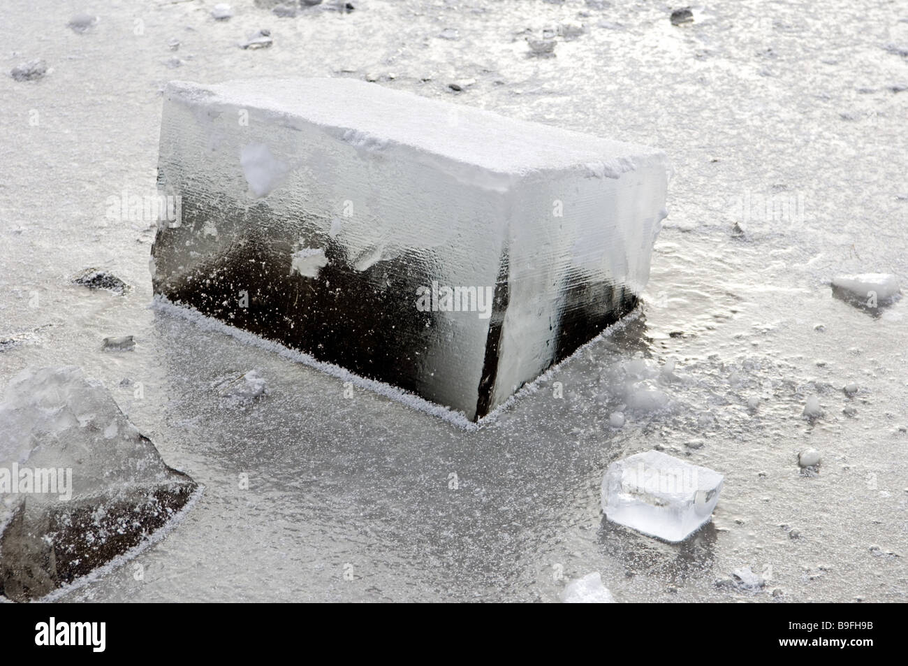 Surface frozen lake cut hi-res stock photography and images - Alamy