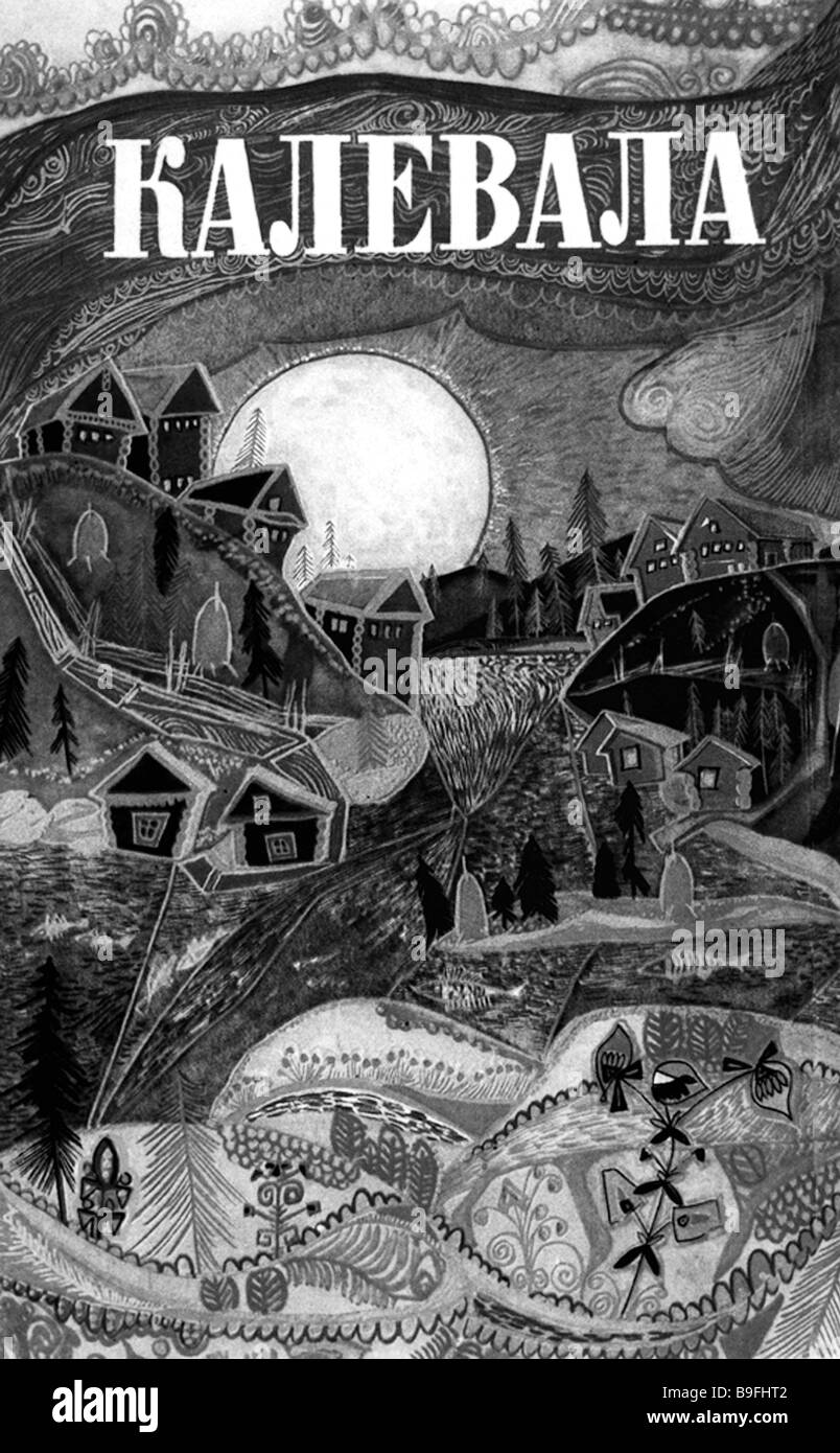 A cover of the Kalevala a Finnish Karelian epic poem Illustrations by ...