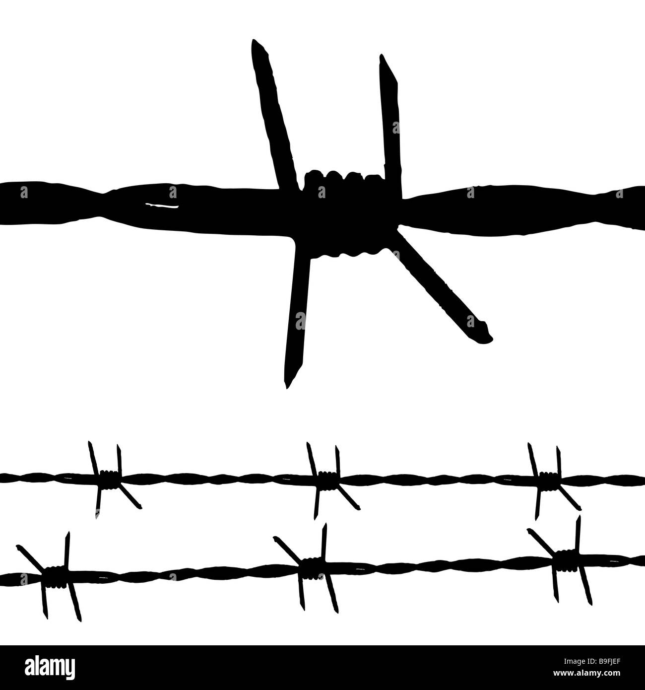 Barbed wire tattoo hi-res stock photography and images - Alamy