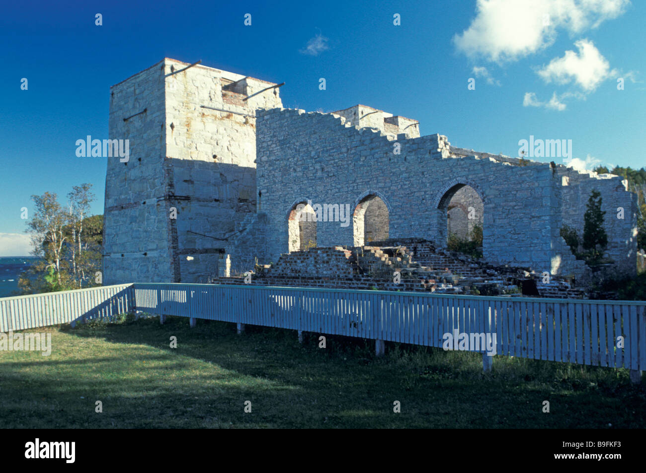 Blast Furnace Building in Fayette State Park Stock Photo - Alamy