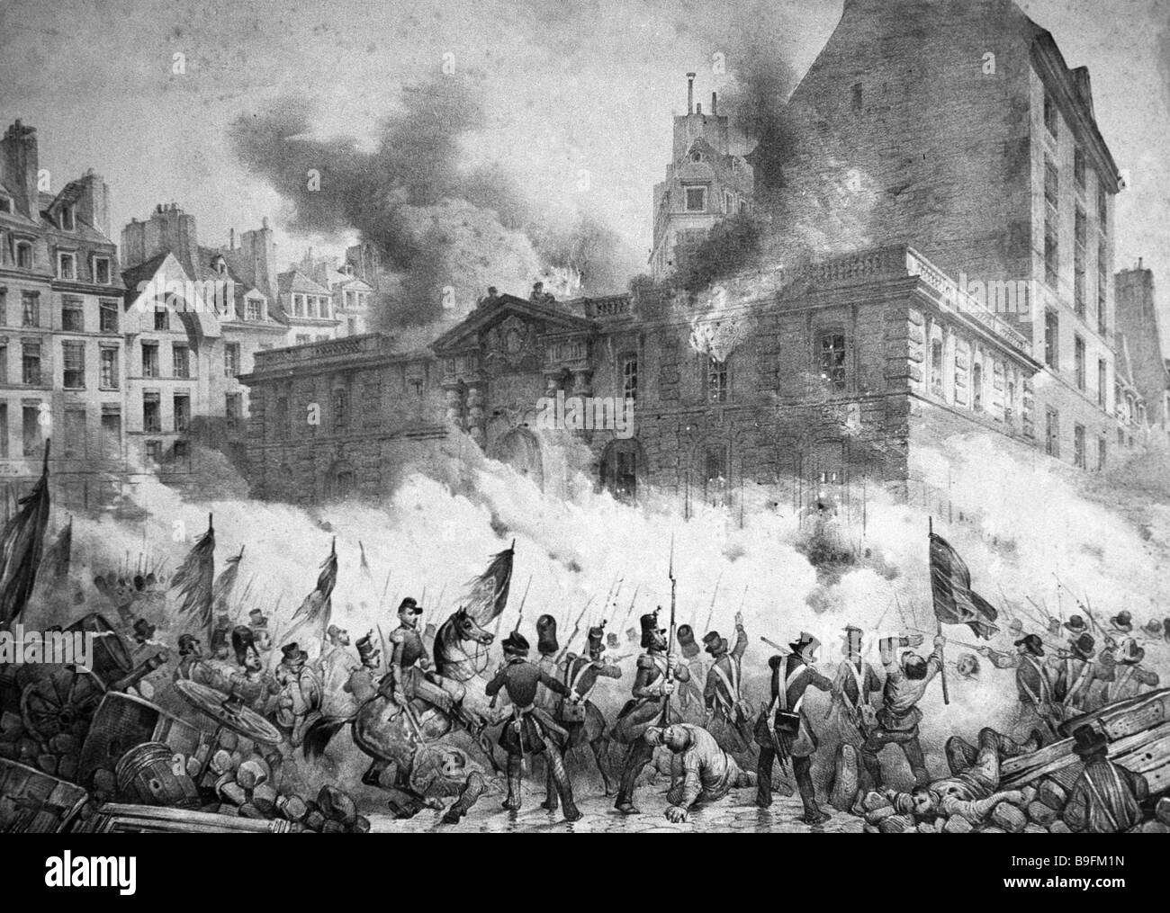 A copy of Polish Revolt on Palace Square by unknown artist The State ...