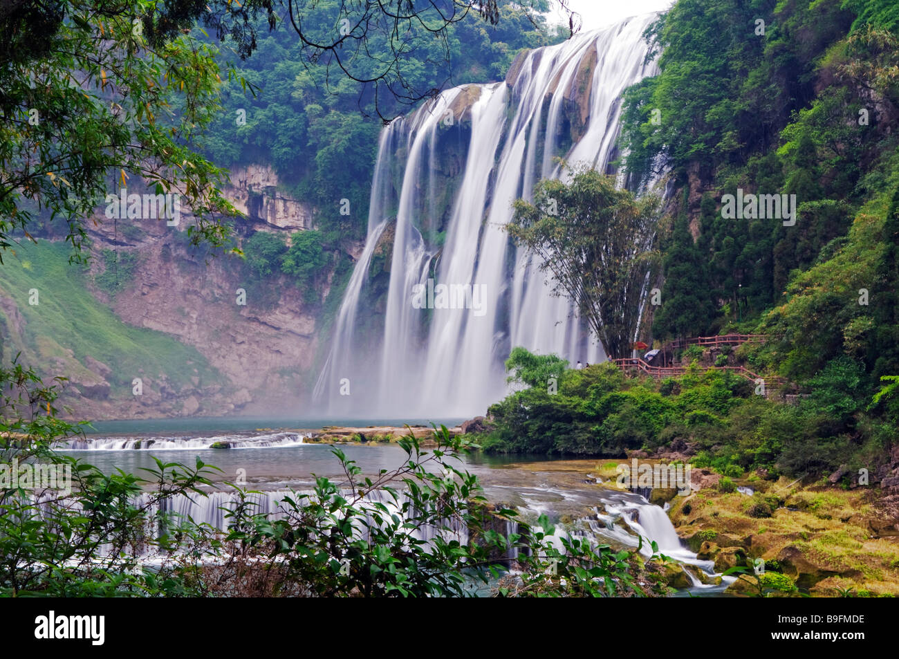 China, Guizhou Province, Huangguoshu Waterfall is the largest in China ...