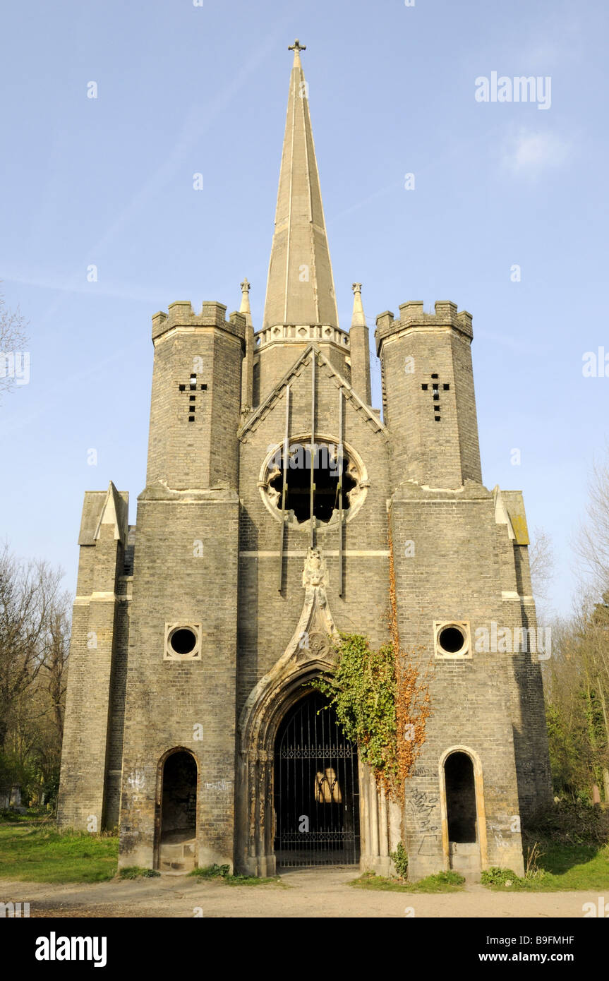 Abney Park Chapel Abney Park Cemetery Stoke Newington Hackney London ...