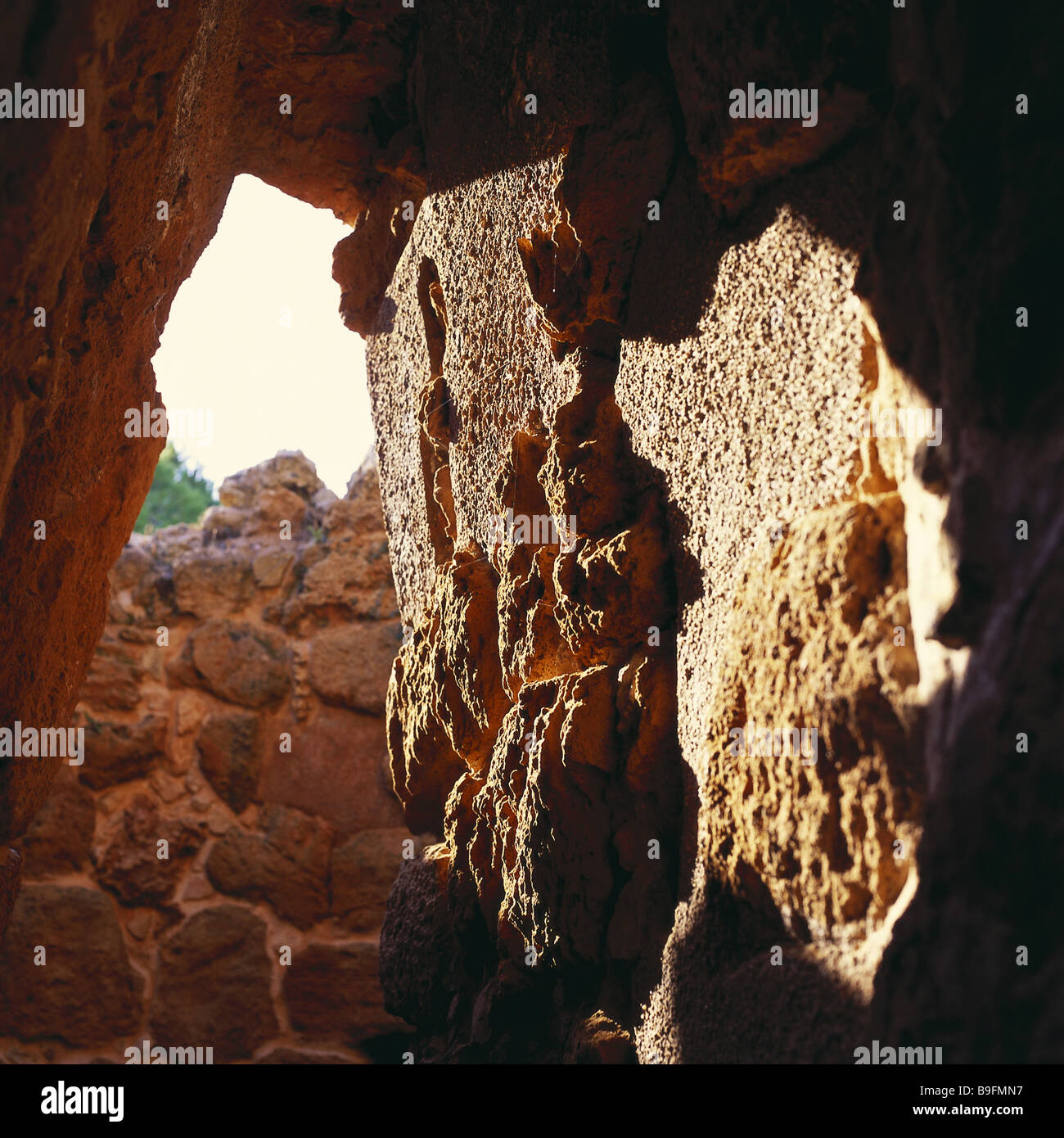 Italy Sardinia Palpavera Nuraghe island fortress Nuraghenfestung ...