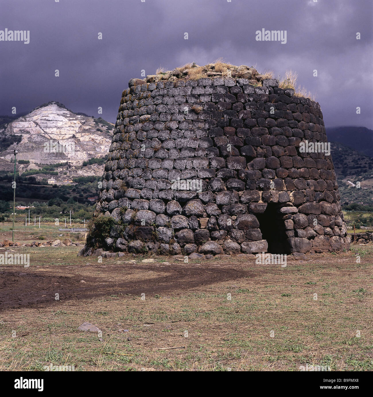 Italy Sardinia Silanus tower Nuraghe Santa Sabina island archaeology ...