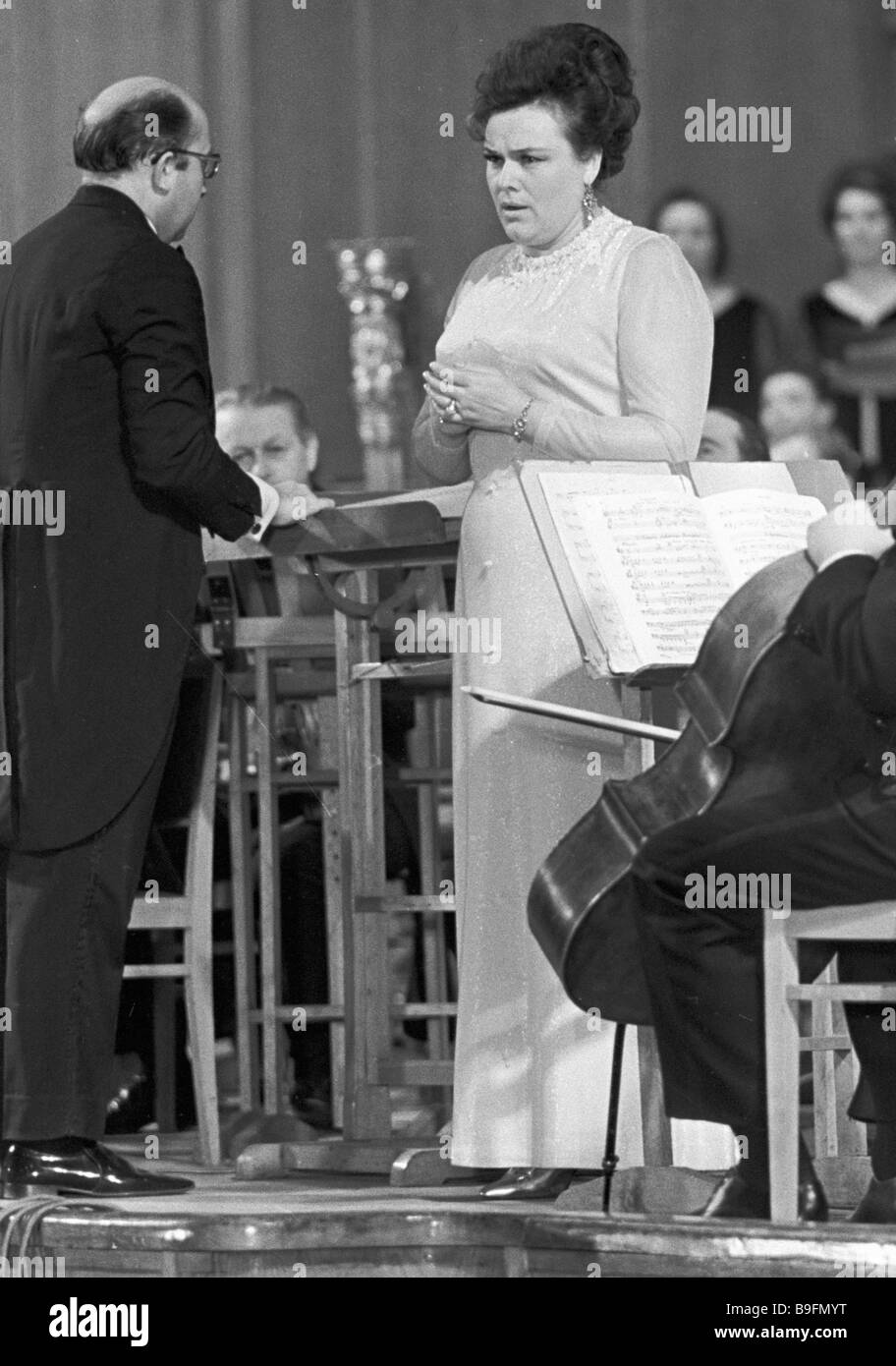 Laureate of the 1970 Lenin Prize RSFSR People s Artiste Lyudmila Zykina ...