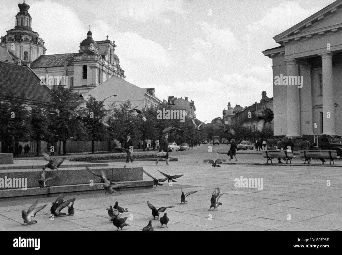 Gorky Street in Vilnius Stock Photo - Alamy