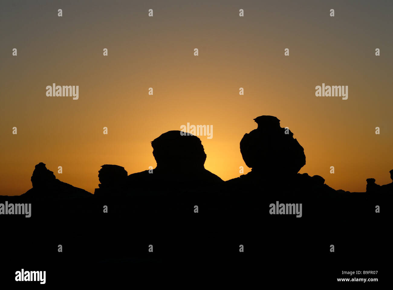 Egypt Libyan desert rock-formations sunset Africa desert-landscape sand ...