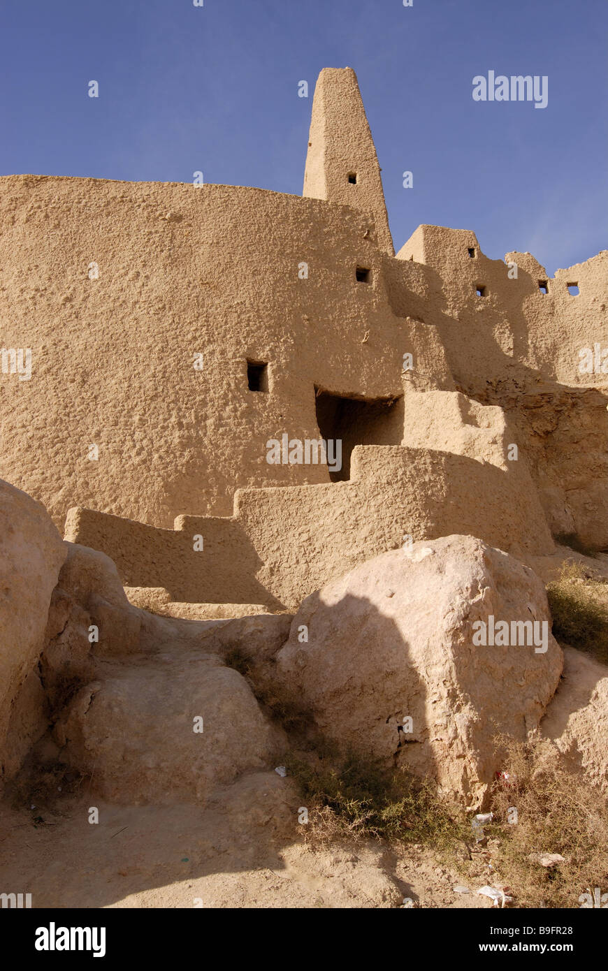 Egypt oasis siwa temple of the oracle ruin detail Africa desert city ...