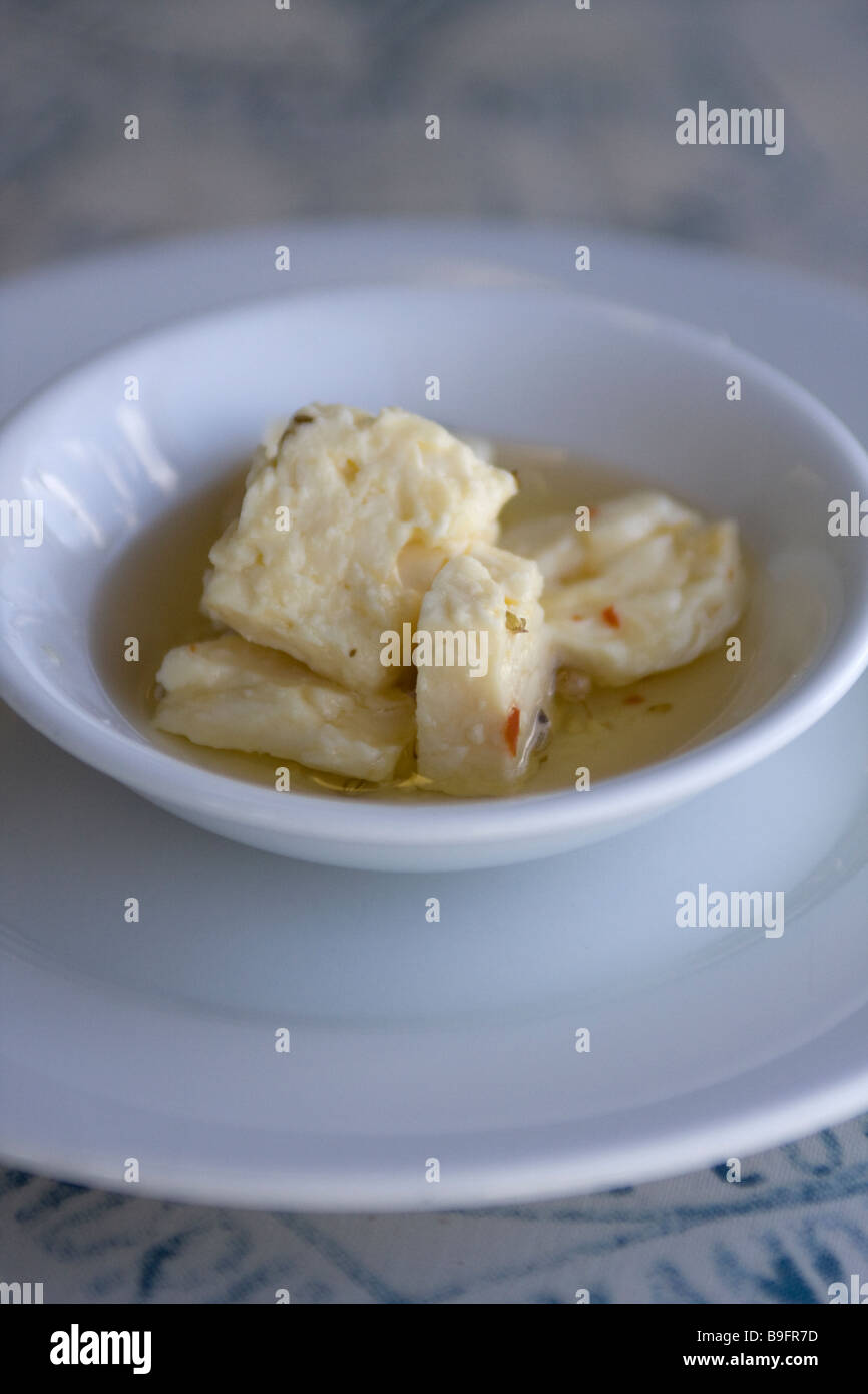 Feta cheese in olive oil hi-res stock photography and images - Alamy
